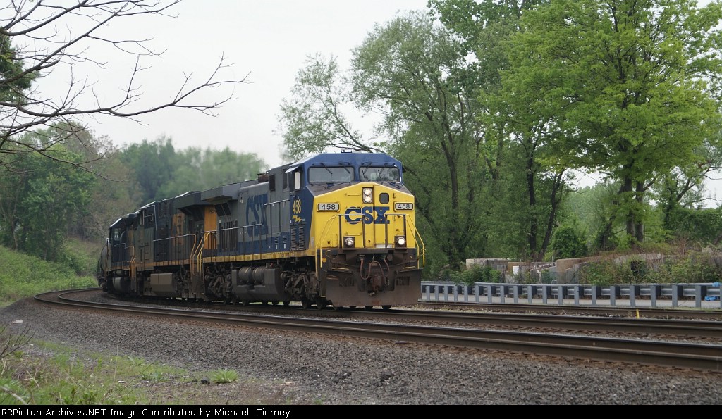 CSX AC4400 458 at ridgefield park